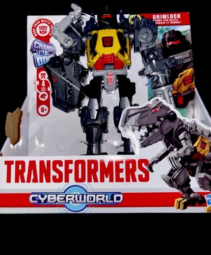 Transformers Cyberworld Grimlock 9" Transforming Action Figure NIB ...
