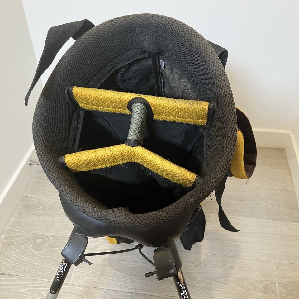 Vintage Titleist Yellow Stand Bag 4-Way Top Dual Strap Carry READ ...