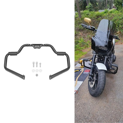 Motorcycle Engine Guard Crash Bar for Harley Fat Bob FXFB Fat Boy FLFB ...