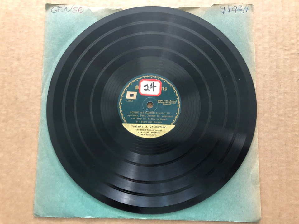 GENNETT Sound Effects Record 78 rpm 1195 HORSE & SLEIGH | eBay