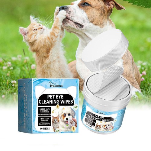 Pet Eye Cleaning Wipes for Cats and Dogs Gentle Cleaning of Eye Dirt ...