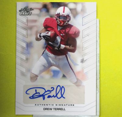 DREW TERRELL 2013-14 ROOKIE AUTO Leaf Draft #batd3 Washington ...