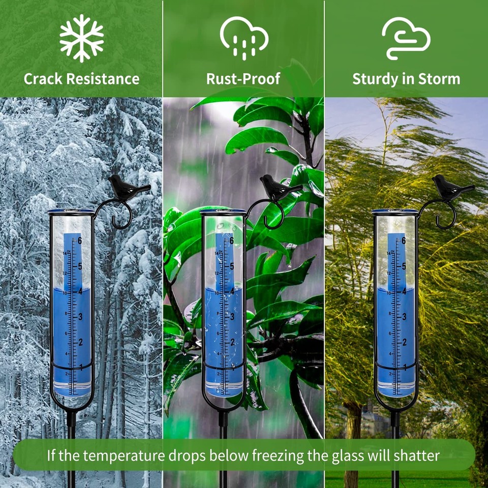 Upgraded Rain Gauge, Freeze Proof Rain Gauge Outdoor Best Rated | eBay