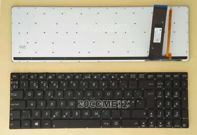 NEW FOR ASUS N56VV N56VZ N76VB N76VJ N76VM N76VZ Keyboard Nordic ...