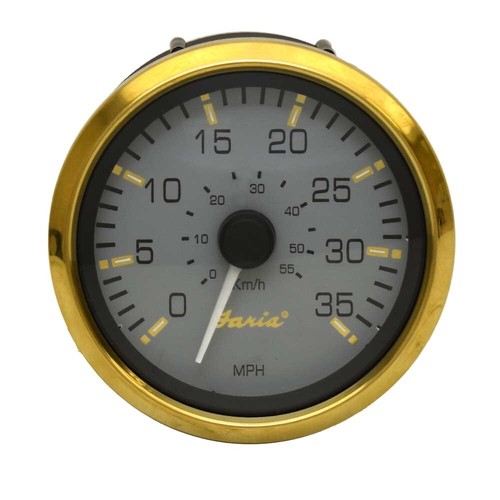 Faria Boat Speedometer Gauge SE0546A | Signature Gold 3 1/4 Inch | eBay