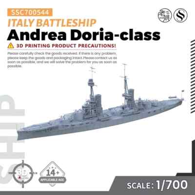 MRY-SFW SSC700544 1/700 Military Model Kit Italy Andrea Doria-class ...