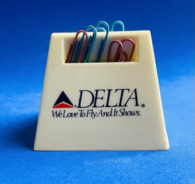 Delta Airlines Promotional Paper Clip Holder | eBay