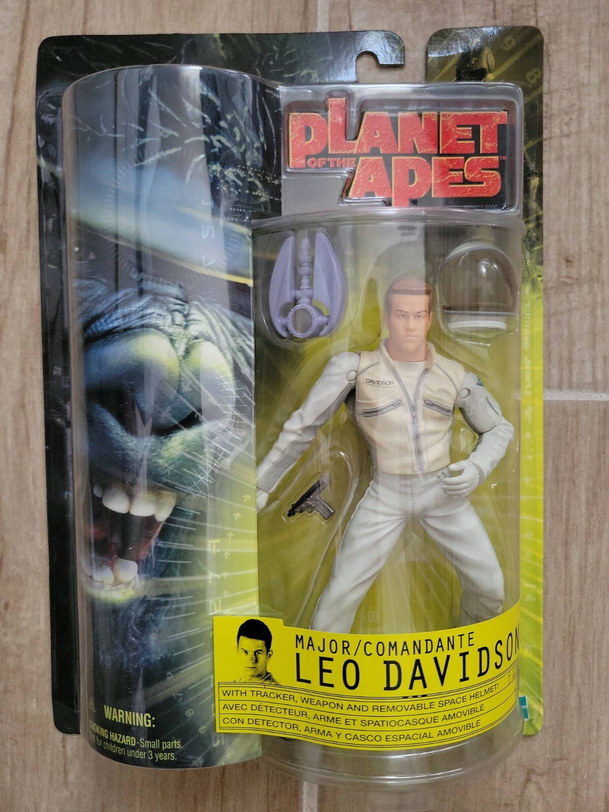 PLANET OF THE APES MAJOR LEO DAVIDSON 6" ACTION FIGURE 2001 MARK ...