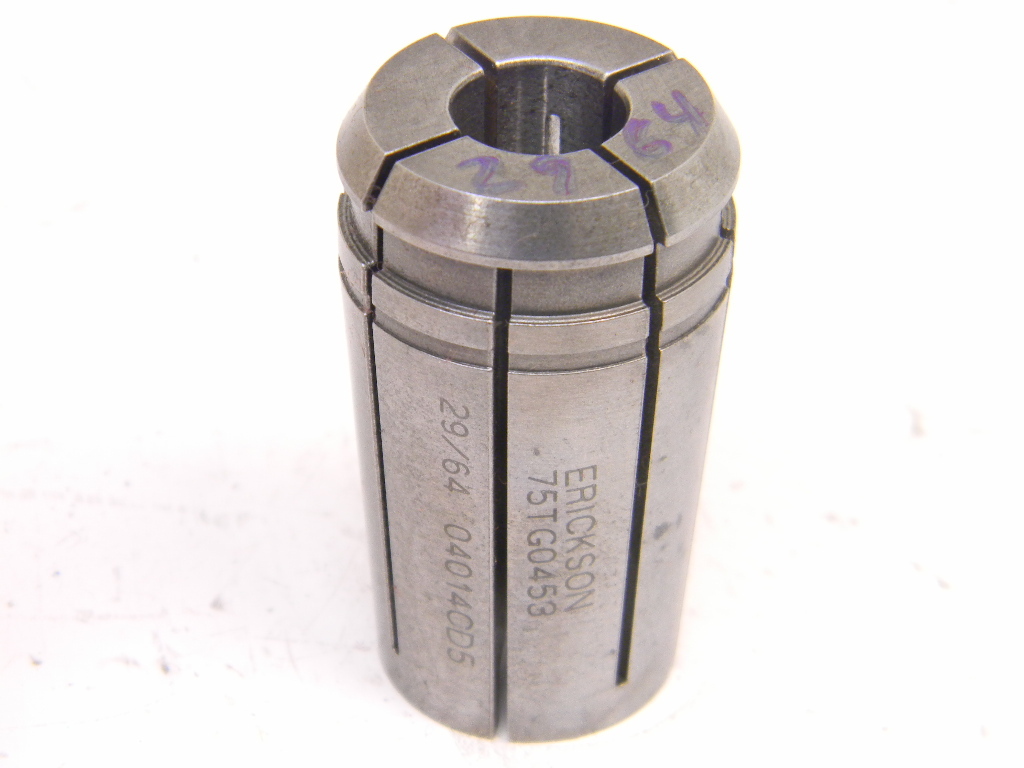 USED KENNAMETAL ERICKSON TG-75 x 29/64" SINGLE ANGLE TG75 COLLET .4531" | eBay