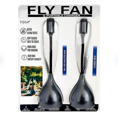 Tech2 Fly Fan 2- Pack With Built-In Power Bank | eBay