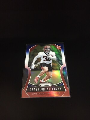 Trayveon Williams 2019 Panini Prizm RWB Prizm RC Football Card Bengals ...