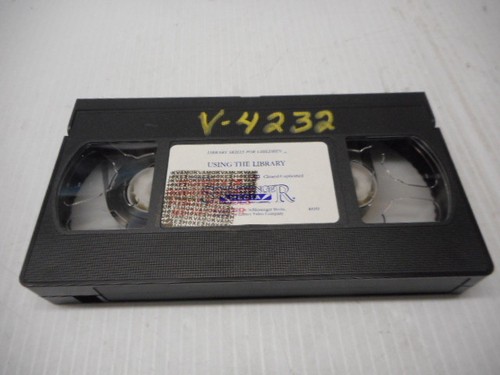 Schlessinger Media Library Skills For Children Using The Library VHS ...