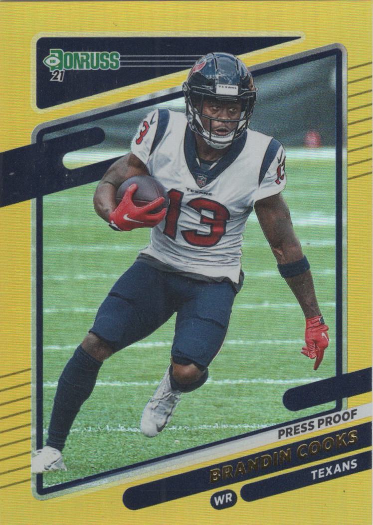 2021 Panini Donruss Brandin Cooks Gold Holo Press Proof | eBay
