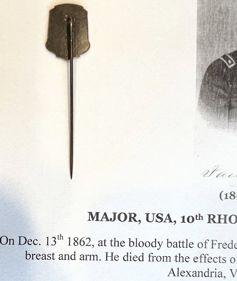 CIVIL WAR GAR REUNION STICKPIN KIA MAJOR JACOB BABBITT POST 15 RI ...