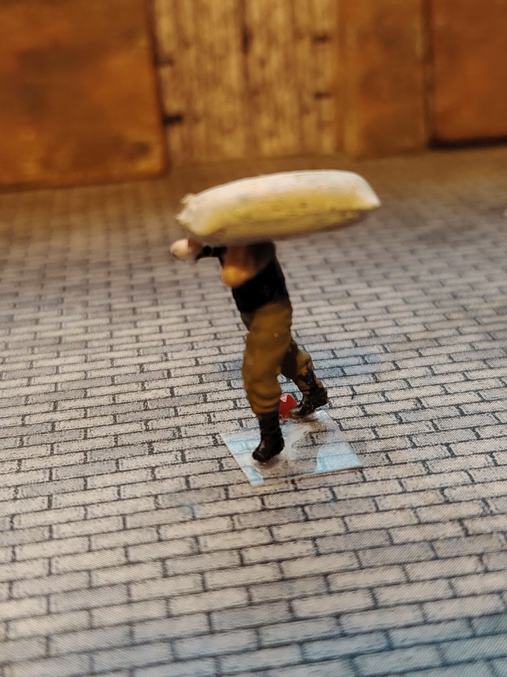 00 Gauge 1:76 Resin Hand painted figure man carrying sack | eBay UK