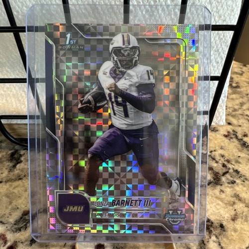Alonza Barnett III 2025 Bowman Chrome University (RC) JMU #35 X-Fractor ...