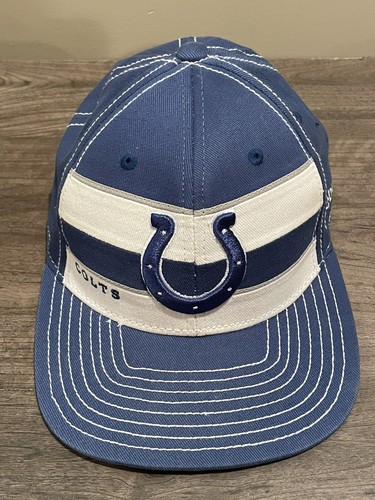 INDIANAPOLIS COLTS FOOTBALL SIDELINE FLAT BRIM FLEX FIT L/XL NFL CAP ...