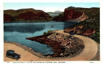 "Apache Trail" Along the Shore of Canyon Lake, Arizona | eBay