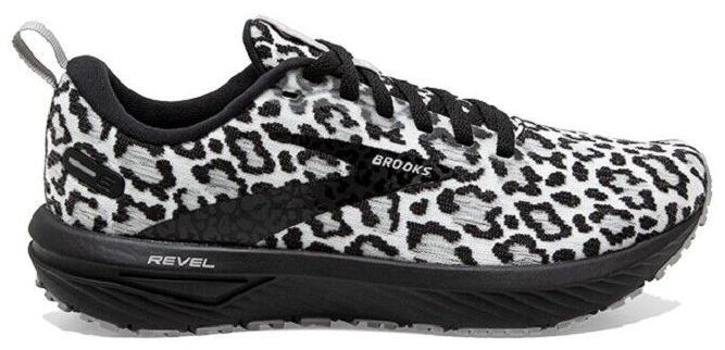 Size 8.5 - Brooks Revel 6 White Black Leopard W for sale online | eBay