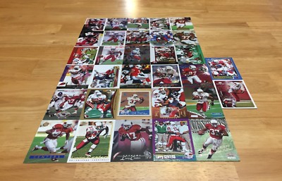 LARRY CENTERS LOT OF 32 FOOTBALL ARIZONA CARDINALS RUNNING BACK STEPHEN ...