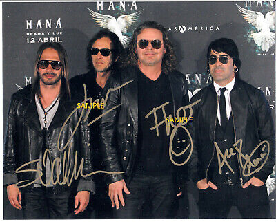 MANA BAND REPRINT AUTOGRAPHED 8X10 PHOTO SIGNED PICTURE CHRISTMAS MAN ...