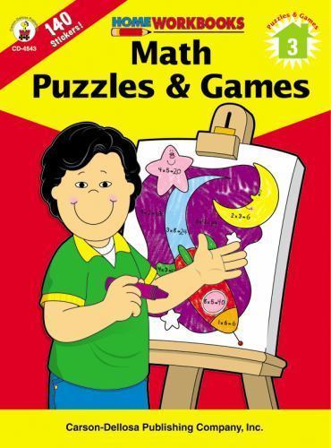 Math Puzzles and Games, Grade 3 by Carson-Dellosa Publishing Staff ...