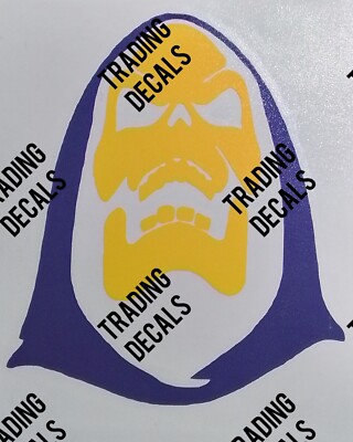Skeletor Purple/yellow STICKER VINYL DECAL HE-MAN MASTERS UNIVERSE ...