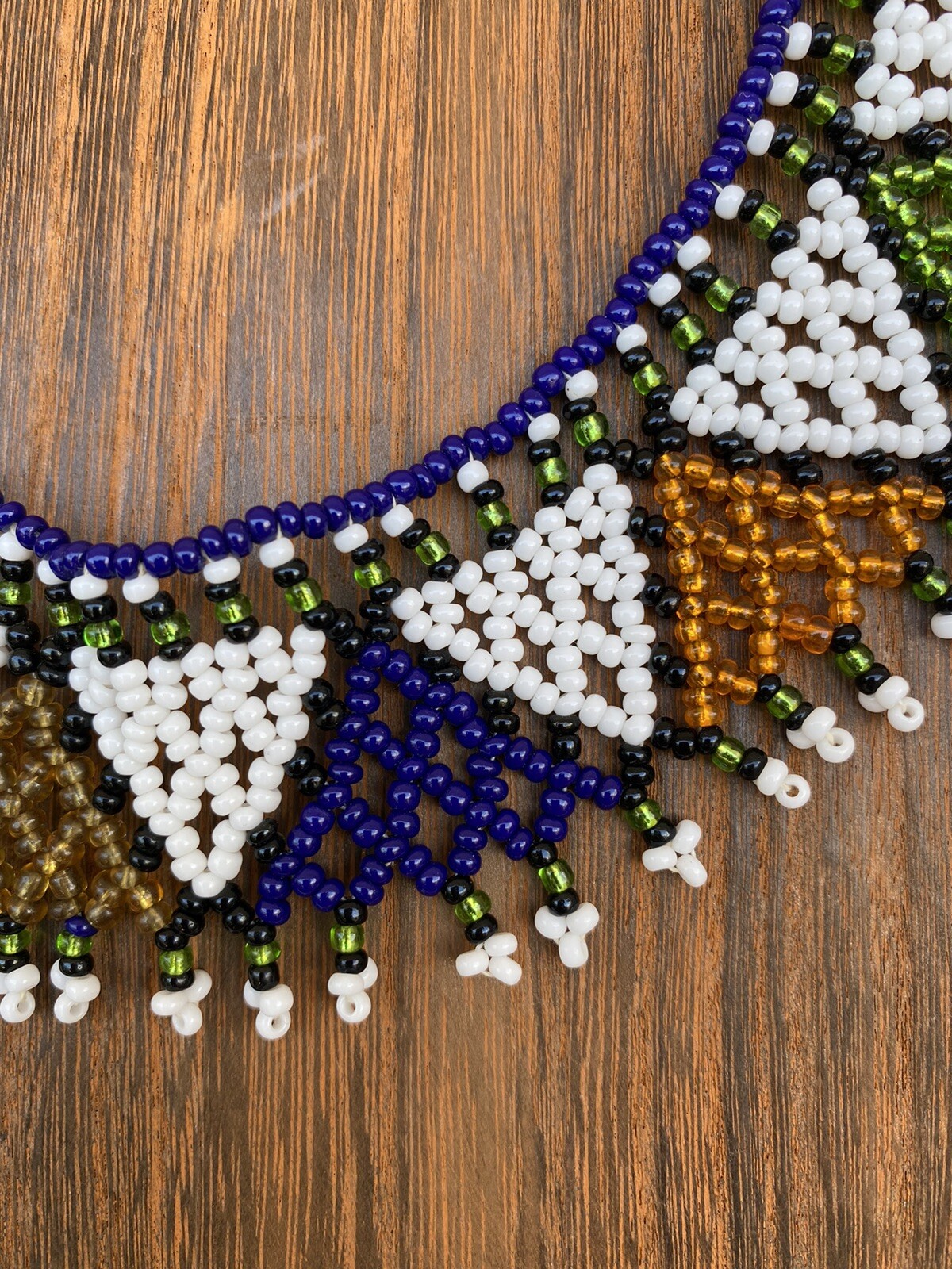 Handmade Native American seed bead necklace Statement… - Gem