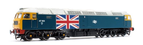BACHMANN 'OO' GAUGE 32-800Z BR BLUE CLASS 47 163 UNION JACK DIESEL ...