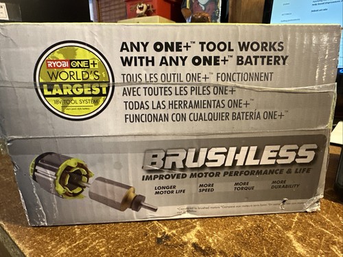 Ryobi 18V P1815 brushless drill/driver 2 battery's 1 charger & bag NEW ...