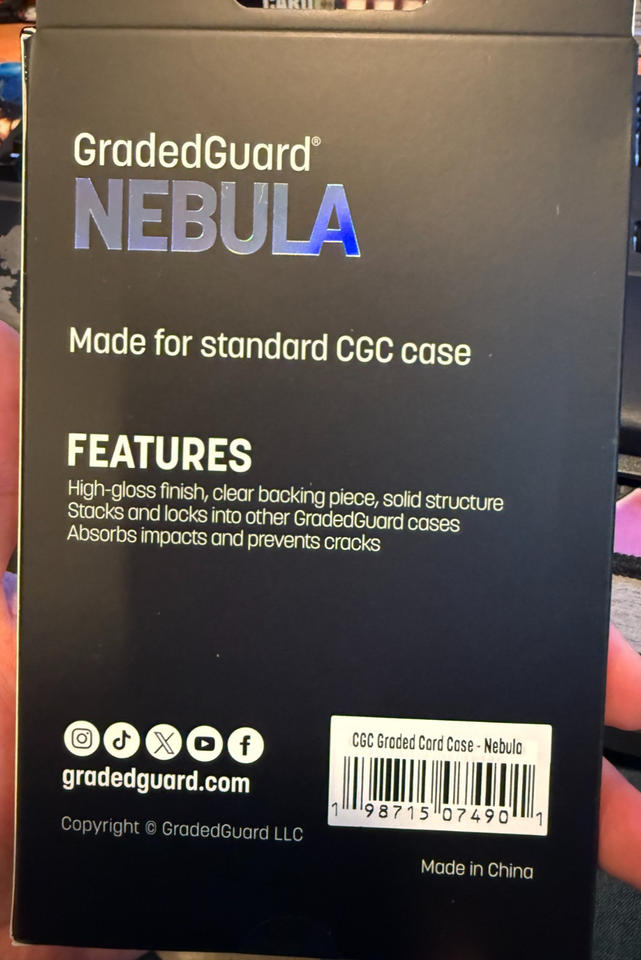 GradedGuard CGC Graded Card Case Guard Protector NEBULA Limited Edition ...