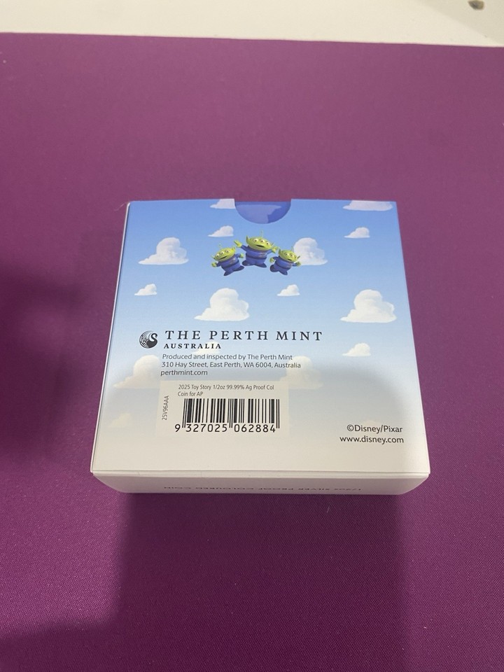 Half Ounce Oz .999 Silver Toy Story Coin The Perth Mint Disney 30 Years ...