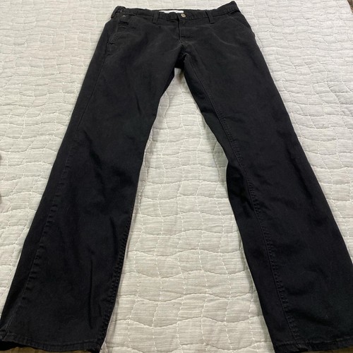 Levi Strauss Jeans Mens 32x34 Black S67 Athletic Straight Denim Pants ...