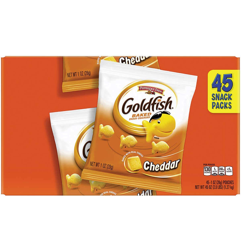 Goldfish Crackers Big Smiles Variety Pack with Cheddar, Colors, and ...