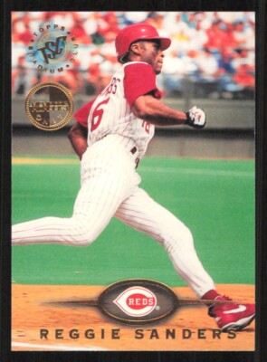 1995 Topps Stadium Club REGGIE SANDERS MEMBERS ONLY card CINCINNATI ...