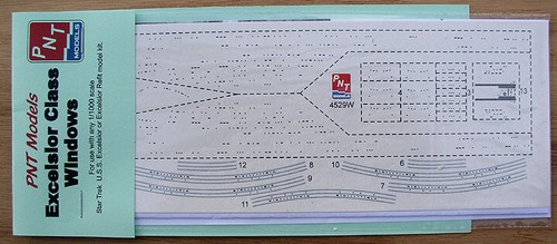 STAR TREK DECALS - Excelsior Class Windows - EXCELSIOR - 1:1000 Scale ...
