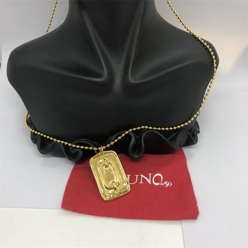 UNO de 50 Soldier necklace Gold-plated ball chain a pendant | eBay