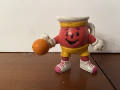 Vintage KOOL-AID Man Basketball Figure PVC KRAFT FOODS 2" FREE SHIPPING ...