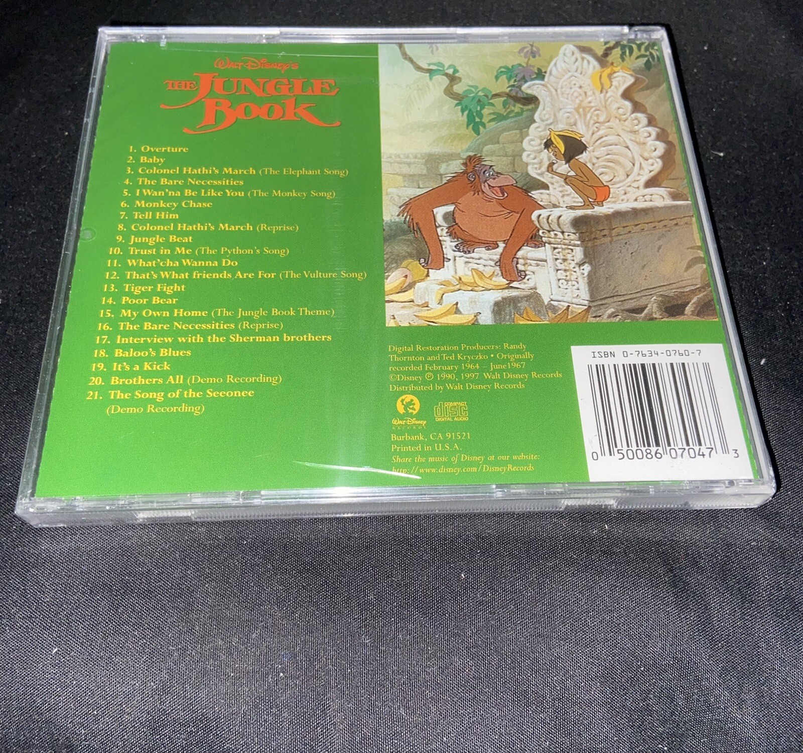 Disney The Jungle Book Classic Soundtrack Series Brand New Cd Free ...