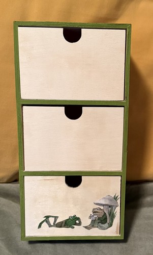 One Of A Kind Decopaged Frog And Toad Tabletop Decorative Storage ...