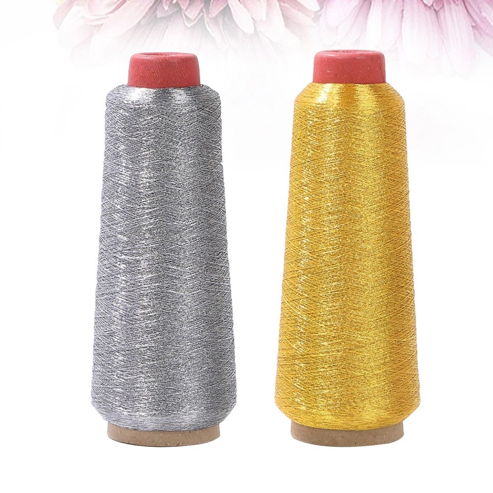 2 Rolls Computer Embroidery Threads Multi-function Threads Cross Stitch ...