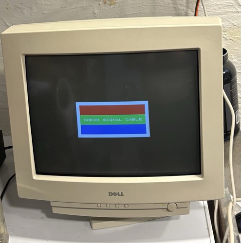 Vintage Dell D1028l 17 Crt Vga Computer Monitor 1280 X 1024 60hz