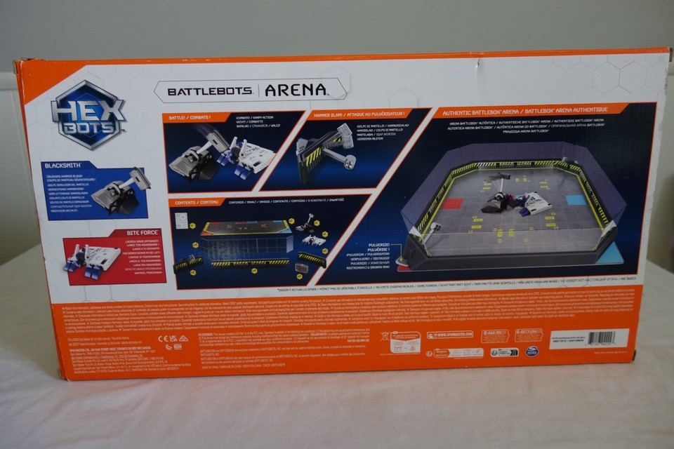 Hex Bots BattleBots Arena 4.0 Bite Force and Blacksmith Remote Control ...