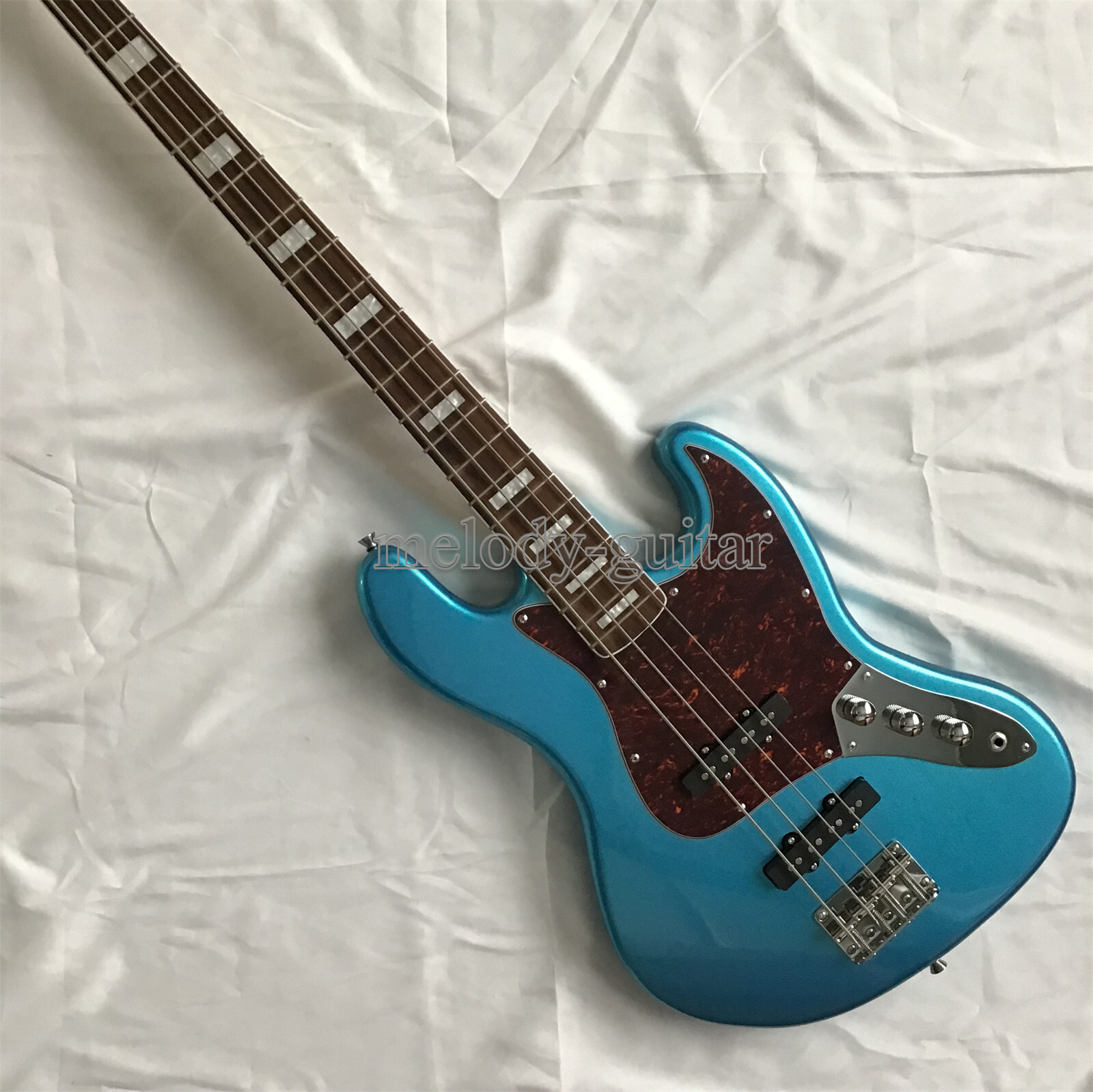 JAZZ Basss Guitar ,Metallic Blue 4 Strings Electric Bass Guitar,Guitar ...
