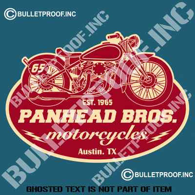 PANHEAD BROS Decal Sticker Retro Americana Rat Rod Hot Rod Motor ...