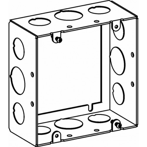 Orbit 5SDB-50/75-EXT 5 Inch Square Extension Box 2.13 Inch Deep 0.5 ...