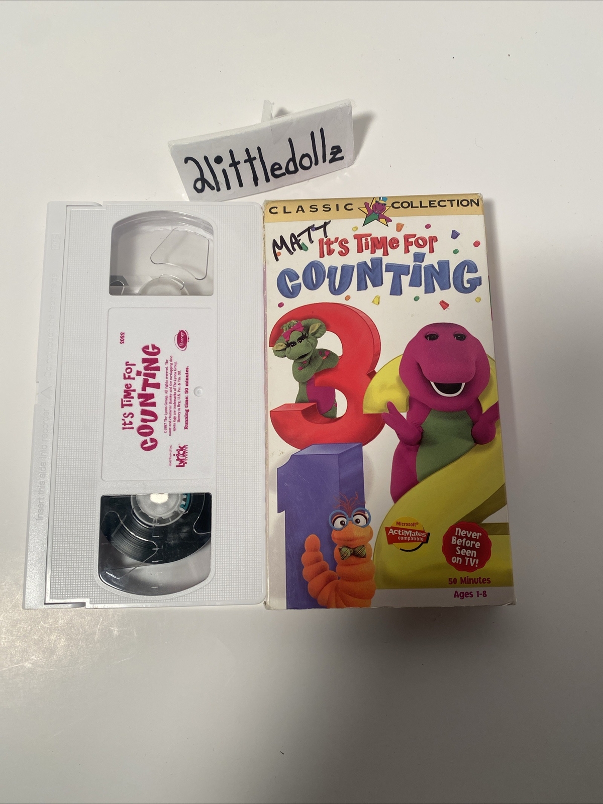 Barney It’s Time For Counting Classic Collection VHS Sing Along Songs ...