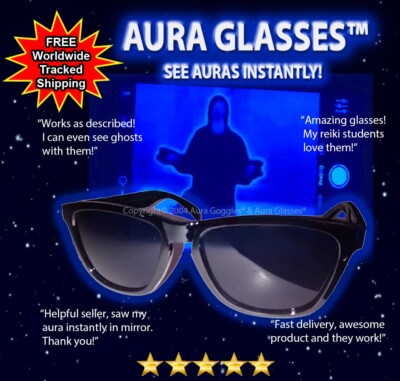 AURA GLASSES hunting ghost uv dicyanin style reiki ir emf evp detector ...