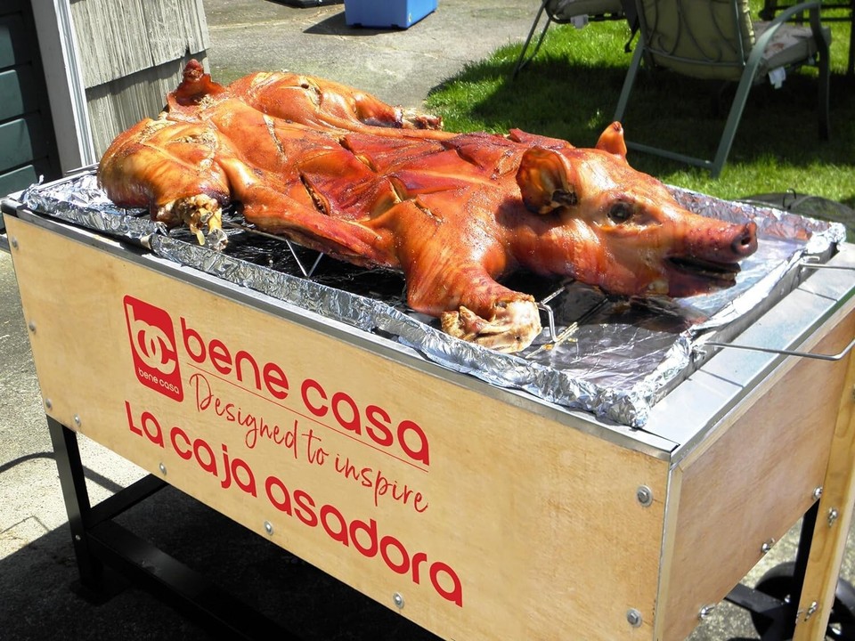 Bene Casa Caja Asadora Roasting Box, 70lb Capacity, Outdoor Roasting ...