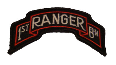US ARMY FIRST 1ST RANGER BATTALION BAT BN SCROLL ROCKER PATCH LEAD THE ...
